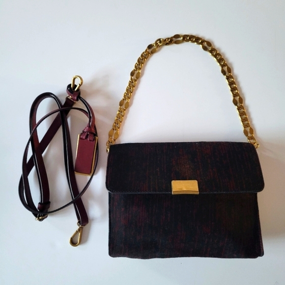 Joy Gryson | Bags | Joy Gryson Red Black Calfhair Crossbody | Poshmark